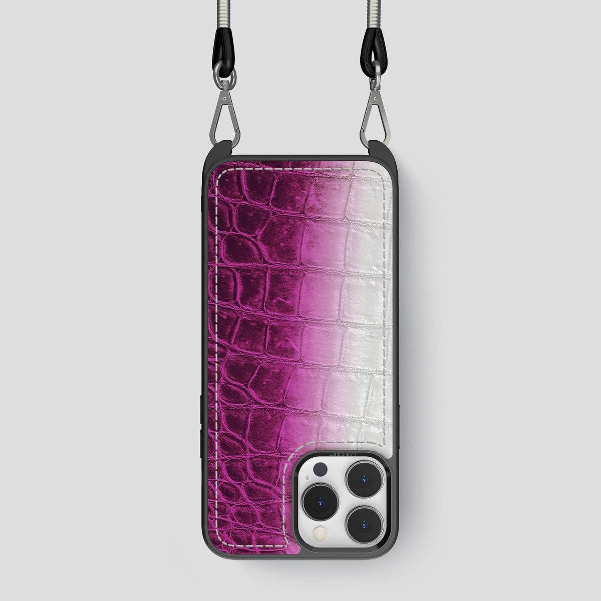 Crossbody Sport Case For iPhone 15 Pro In Himalayan Crocodile – Labodet