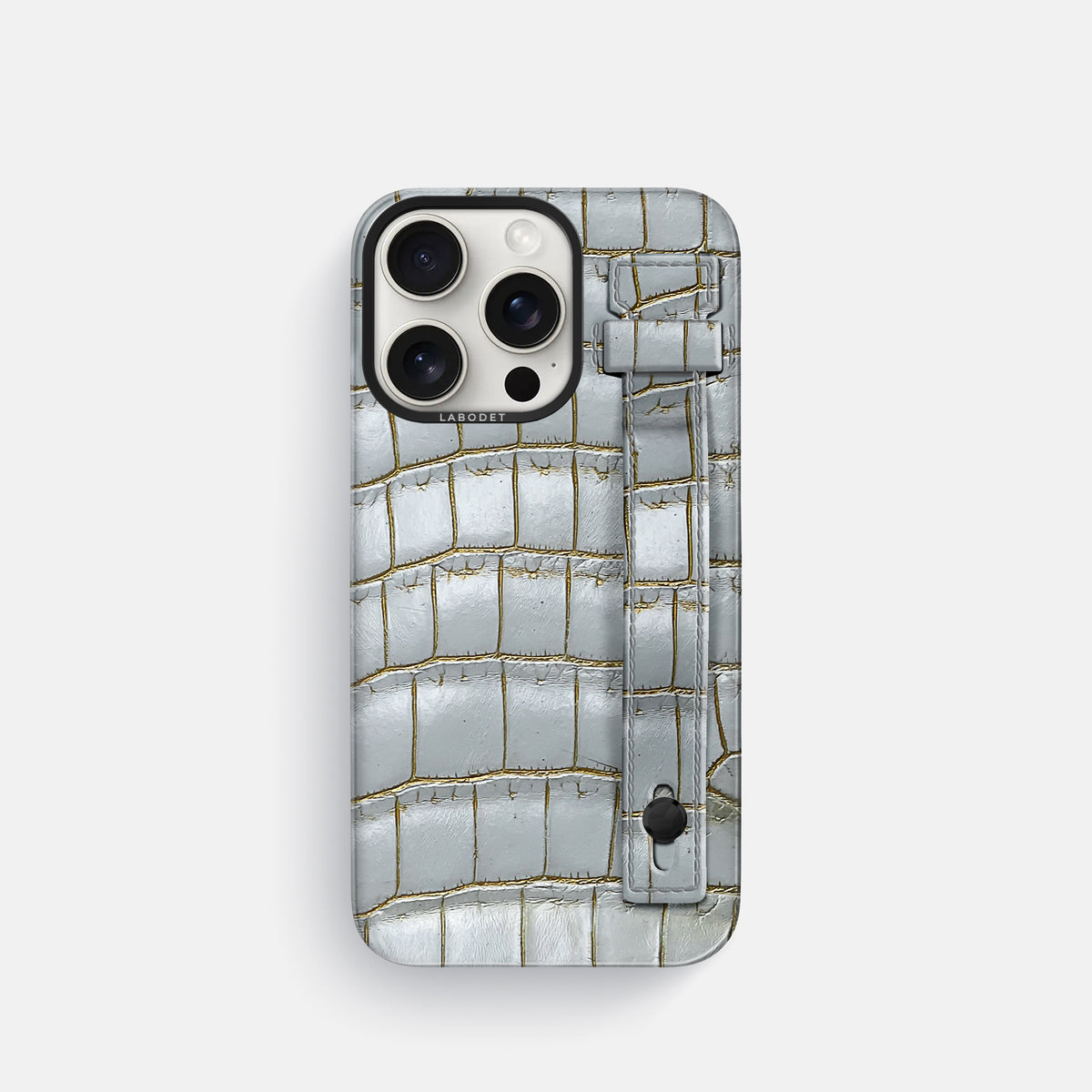 Hand Strap Case For iPhone 16 Pro In Himalayan Crocodile – Labodet